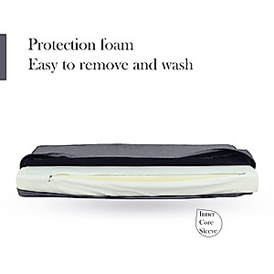 GOLDWAYE Custom Bench Cushion Indoor Piping Window Seat Cushion for Indoor Furniture High Density Foam Cushion for Storage Bench Kitchen Chair Cushions Foam Pads Couch Cushions