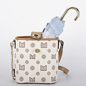 ESUFEIR Sun Umbrella UV Protection-Small Travel Umbrella Compact for Sun and Rain Windproof-Lightweight Portable Parasol UV Umbrella UV Blocker for Women Girls Kids (Orchid)