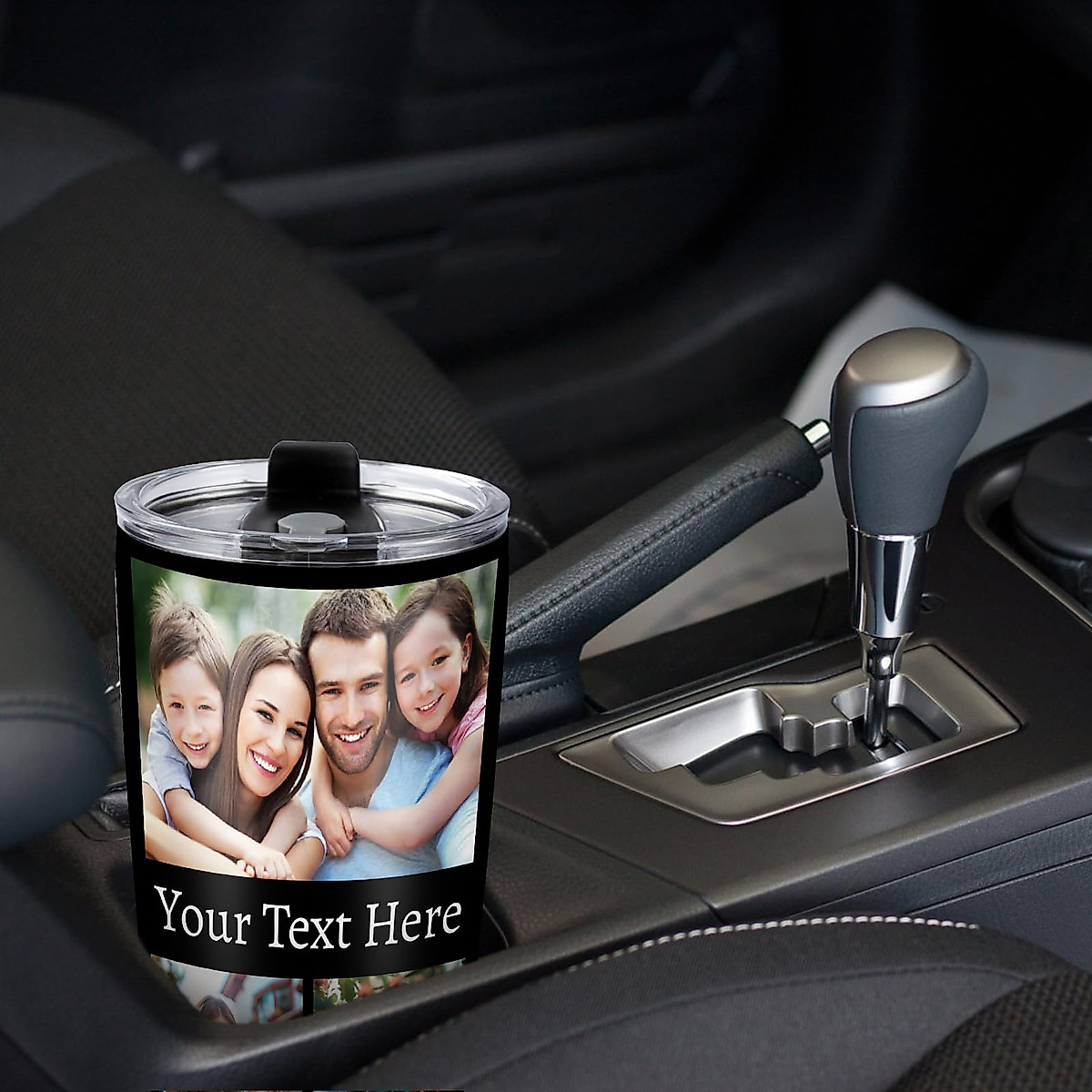 Personalized Coffee Tumbler With Pictures and Texts, Custom 20oz Insulated Travel Cups with Lids, 20oz Custom Stainless Steel Mugs, Gift for Wedding, Anniversary, Birthday…