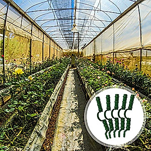 Cabilock 20pcs Garden Building Tube Clip Greenhouses Row Covers Clips Shelters Banner Frame Greenhouse Frame Pipe Tube Film Clip