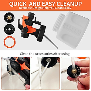 Paint Sprayer, High Power Spray Paint Gun with 5 Copper Nozzles, 3 Spray Patterns and 1400ML Container, Paint Sprayers for Home Interior and Exterior