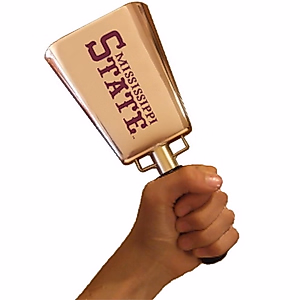 10 inch Copper Plated Mississippi State Cowbell with 1985 baseball style logo printed on one side