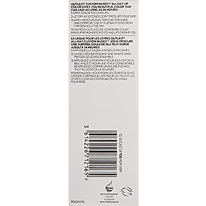 COVERGIRL Outlast All-Day Lip Color with Topcoat, Lipstick.22 Fl Oz, Pack of 1, Moisturizing Lipstick, Long Lasting Lipstick, Red Lipstick, Color That Lasts, All-Day Wear