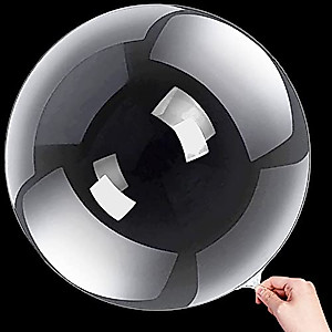 24 Inch Clear Balloons Bobo Balloons, 30 Pcs Clear Balloons for Stuffing, Big Transparent Bubble Balloons, Large Helium Balloon for Wedding Birthday Graduation Christmas Party Decorations