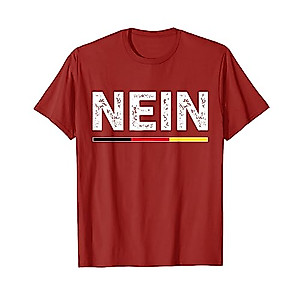 Nein T shirt German No Saying Funny Germany Vintage Tee Gift T-Shirt