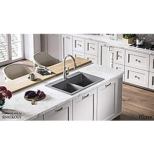 Pfister Wheaton Kitchen Faucet with Pull Down Sprayer and Soap Dispenser, Single Handle, High Arc, Stainless Steel Finish, GT529WH1S, Large