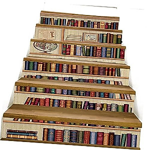 OSALADI PVC Stair Decor Staircase Wall Decor Staircase Decals Stairs Decals Sticker Decorative Paintings Applique Digital Thicken Stairs Stickers