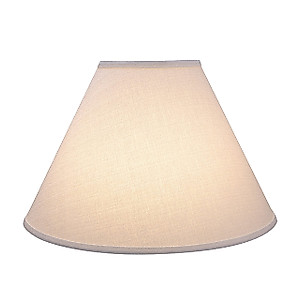 Aspen Creative 32773 Transitional Hardback Empire Shaped Construction Off White, 18" Wide (7" x 18" x 12 1/2") Spider Lamp Shade