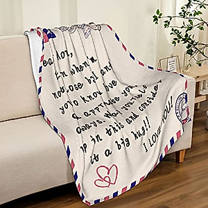 TUDSFV Gifts for Mom Blanket, Mother's Day Soft & Warm & Comfortable, I Love You Mom Blanket, for mom, Flannel Material Throw Blanket 50 x 60 Inch