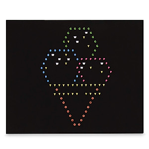 Lite Brite Ultimate Classic Refill Pack - Celebration Theme - 10 Reusable Templates - Amazon Exclusive, Black