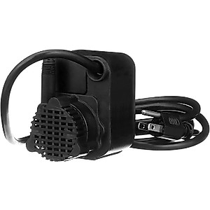 Little Giant PE-1H-PW 115 Volt, 1/125 HP, 170 GPH Epoxy Encapsulated Small Submersible Direct Drive Pump with Hooded Volute and Flow Control Valve, 6-Feet Cord, Black, 566604