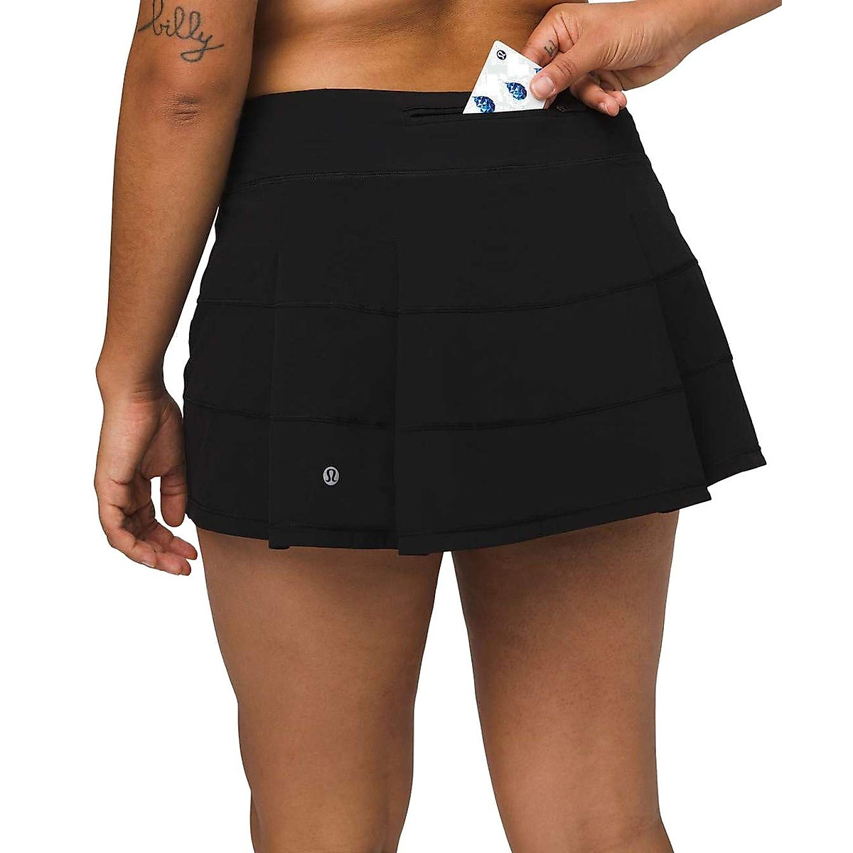lululemon Pace Rival Skirt Regular 13" (Color 000, 10)