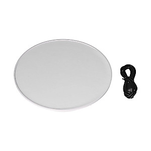 Motorized Rotating Display Stand, 3 Speed 17Lb Load Angle Adjustable Electric Rotating Turntable USB Powered Photography Turntable for Products Display Jewelry Watch 3D Models Collectibles(White)