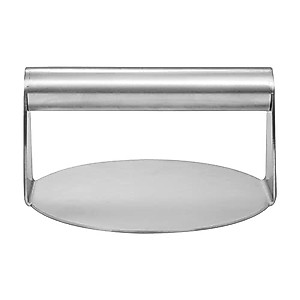 Leden Stainless Steel Burger Press for Griddle, 5.5 Inch Round Hamburger Press Patty Maker, Non-Stick Burger Smasher, Bacon Press Perfect for Flat Top Grill Cooking