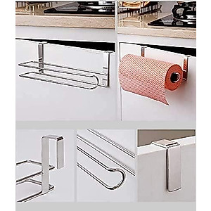 Stainless Steel Kitchen Paper Hanger Sink Roll Towel Holder Hanger Organizer Rack Pano Paper Towel Holder Under Cabinet