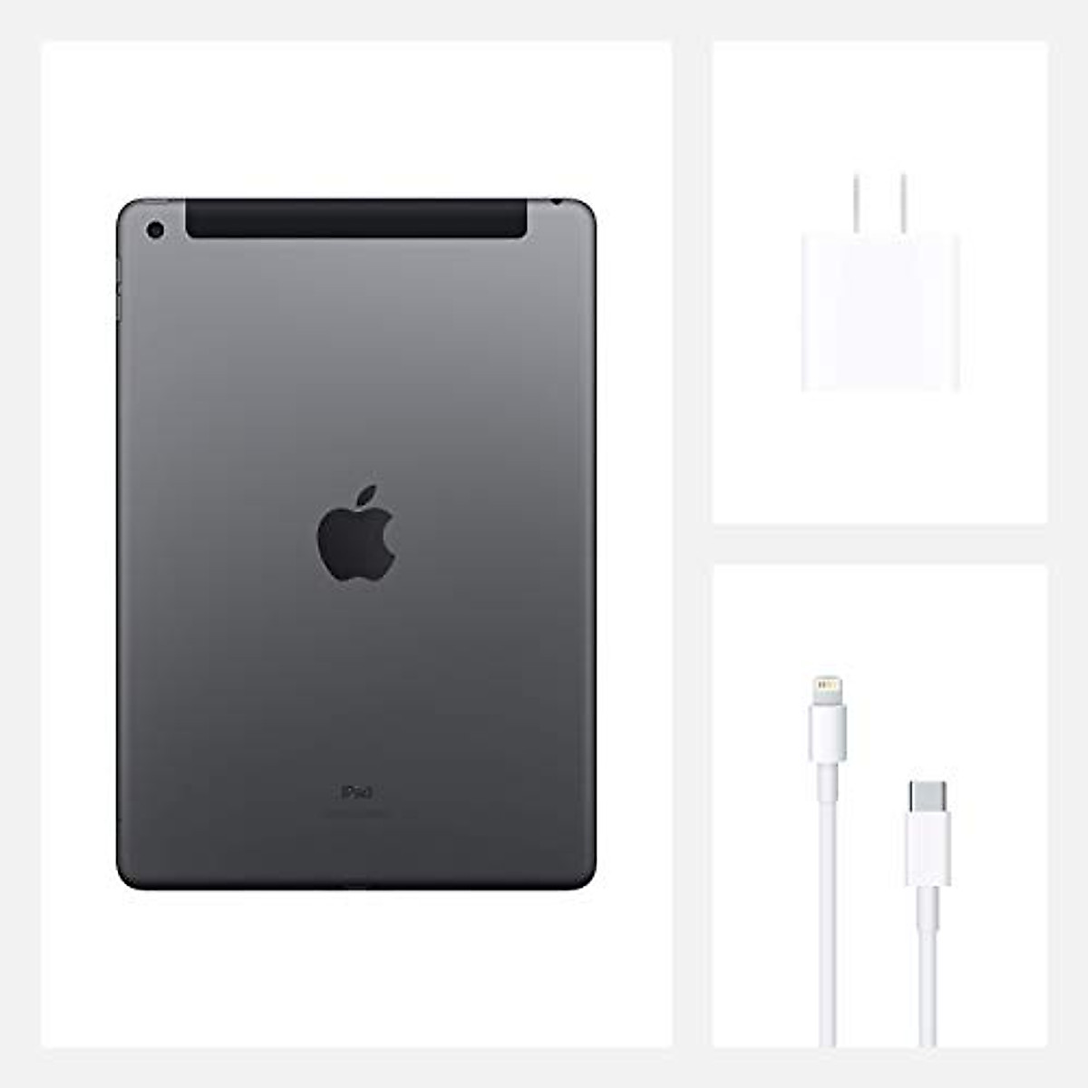 2020 Apple iPad (10.2-inch, WiFi + Cellular, 32GB) - Space Gray (Renewed Premium)