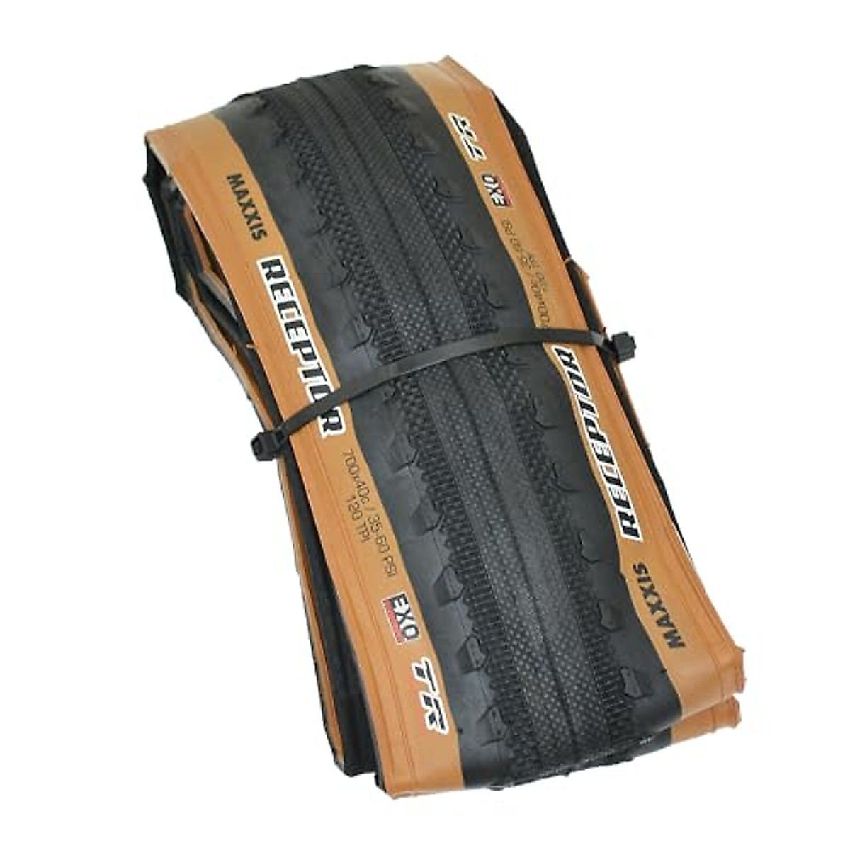 MAXXIS Receptor Gravel Tire 700x40C 120TPI 60PSI Clincher Tire, Dual, Exo Prote, 2 Tire, MX2812