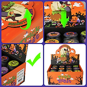 168 PCS Halloween Party Favors 24 Pack Prefilled Small Plastic Witch Cauldron Halloween Toys in Bulk Halloween Prizes Gifts for Kids Trick or Treat Halloween Goodie Bag Fillers Party Favor Toys