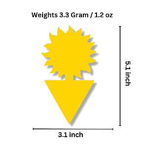 40 Pcs Sticky Trap with Uniqe Design for Fly, Gnat, Mosquito, Fruit Fly and Bug. Good for Indoor/Outdoor/Kitchen/Protect The Plants. Super Sticky, Odorless and Toxic Free
