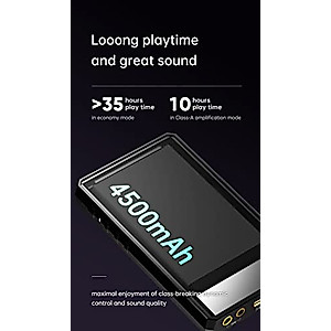 HiBy R5 Gen 2 Hi Res Audio Player Android Mp3 Mp4 Player with Class A Headphone Amplifier High Impedance Low Heat Generation Black