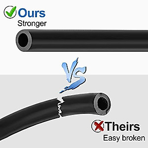 AUCELI 17 Pcs Set Windshield Washer Hose Kit, 12 Pcs Hose Connectors, 5M Washer Fluid Hose, 2 Fan Nozzles, 2 Rubber Gaskets, Connect Car Water Pump and Nozzles Suitable for Most Car