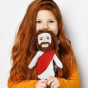 June Garden 14" Plush Religious Figure - Jesus Stuffed Doll - Baptism Gift Christ Religious Savior