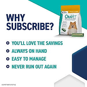 Merial Oravet Dental Hygiene Chew For X-Small Dogs (3.5-9Lbs Lbs), Dental Treats For Dogs, 30 Count
