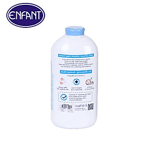 Sense Aroma Enfant Natural Care Baby Powder, Gentle Formula, Protects Your Baby's Delicate Skin from Moisture. Reduce Irritation Make Smooth, Soft & Comfortable. 400g (1 can), Blue