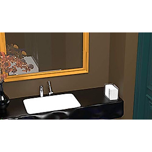 Cq acrylic Countertop Paper Towel Dispenser,Folded Paper Towel Holder,Clear Guest Towel Napkin Holder, Suitable for Z-fold, C-fold or Multi-Fold Paper Towels,Pack of 1