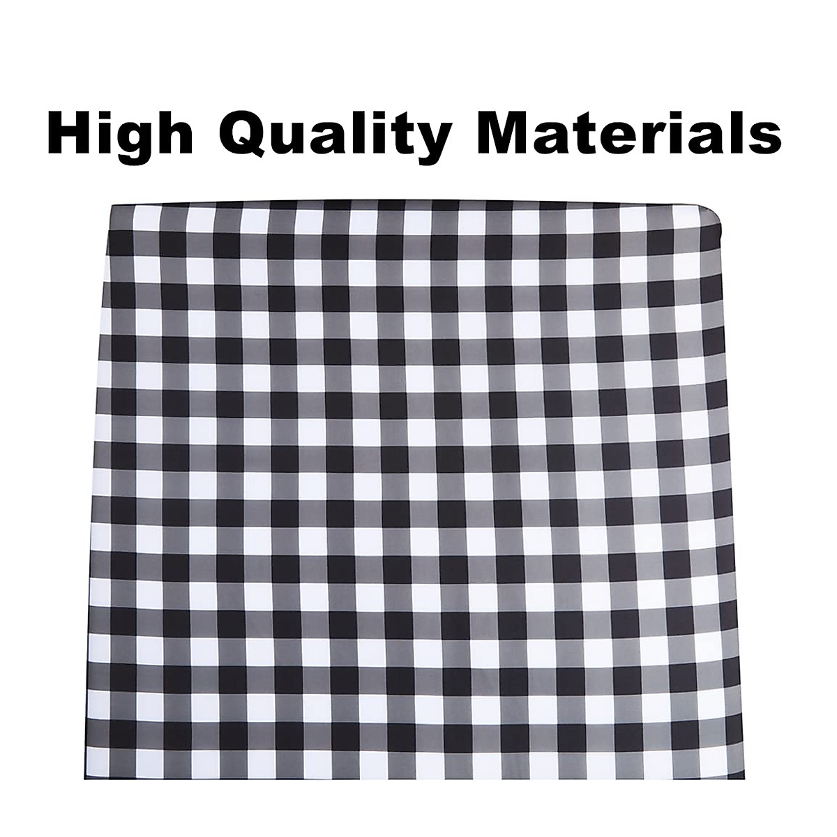 4 Pack Buffalo Check Plaid Neutral Unisex Fitted Baby Crib Sheets Set for Baby Boys or Girls (Black)