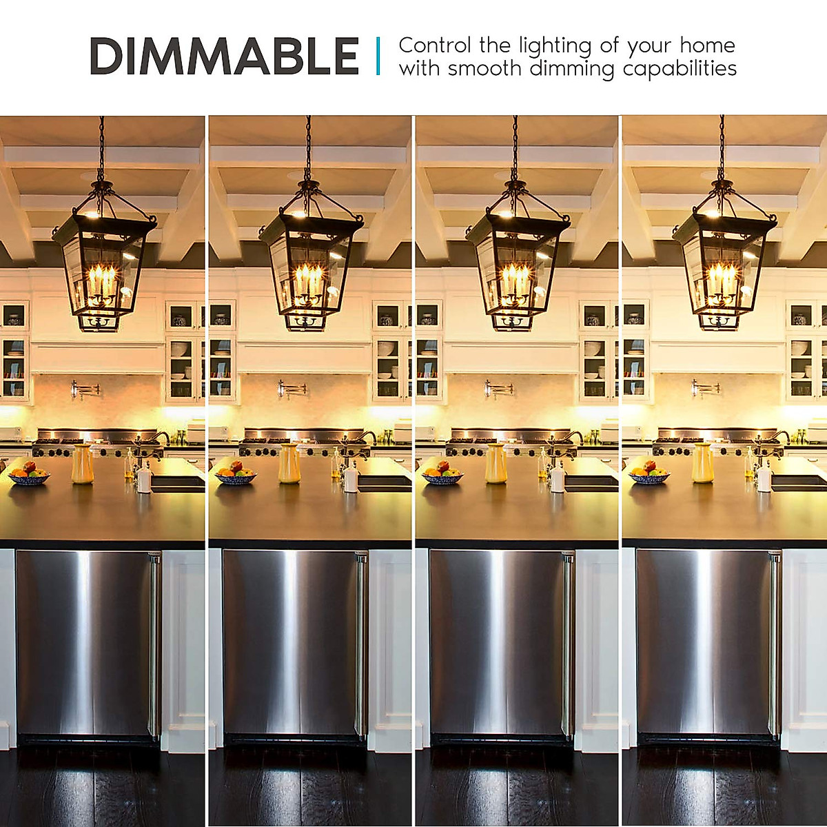 LUXRITE 5W Frosted E12 LED Bulb 60W Equivalent, 2700K Warm White, 450 Lumens, Dimmable Candelabra LED Bulbs, Torpedo Tip Glass, LED Candle Light Bulbs, UL Listed (6 Pack)