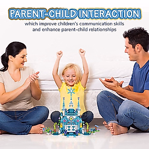 Girls Building Blocks Set Toy, 25-in-1 Princess Toys for Girls Age 6-8, 554PCS STEM Educational Construction Toys Set, Princess Castle Toys Gift for Girls Age 6-12 Years Old