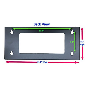 KENUCO 19 Inch Steel Vertical Rack and Wall Mountable Server Rack Mount (Black-3U)