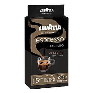 Espresso Crema and Gusto (Lavazza) Ground Coffee, 8.8oz (250g)