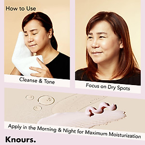 Knours. Moisturizing Shea Butter + Sweet Almond Oil Youth Cream, A rich cream that deeply rejuvenates skin, rich combination of vegan oils - EWG Verified Clean Beauty 50ml 1.69 oz.