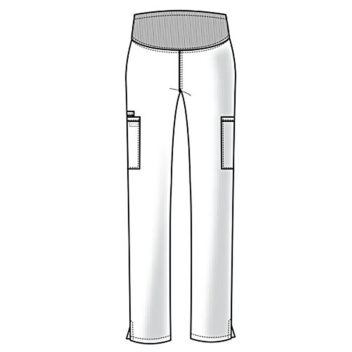 Cherokee Maternity Scrub Pants for Women, Workwear Professionals Soft Stretch WW220, M, Black