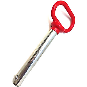 5/8" x 4" Red Handle Detent Pin Quick Release Hitch Pin for Simple Insertion and Remove,Trailer,Automatic Equipment Multipurpose Pin