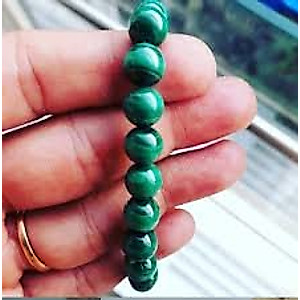 DHYANARSH Original Natural AAA Malachite Bracelet - Genuine Malachite for Spiritual Healing Jewelry
