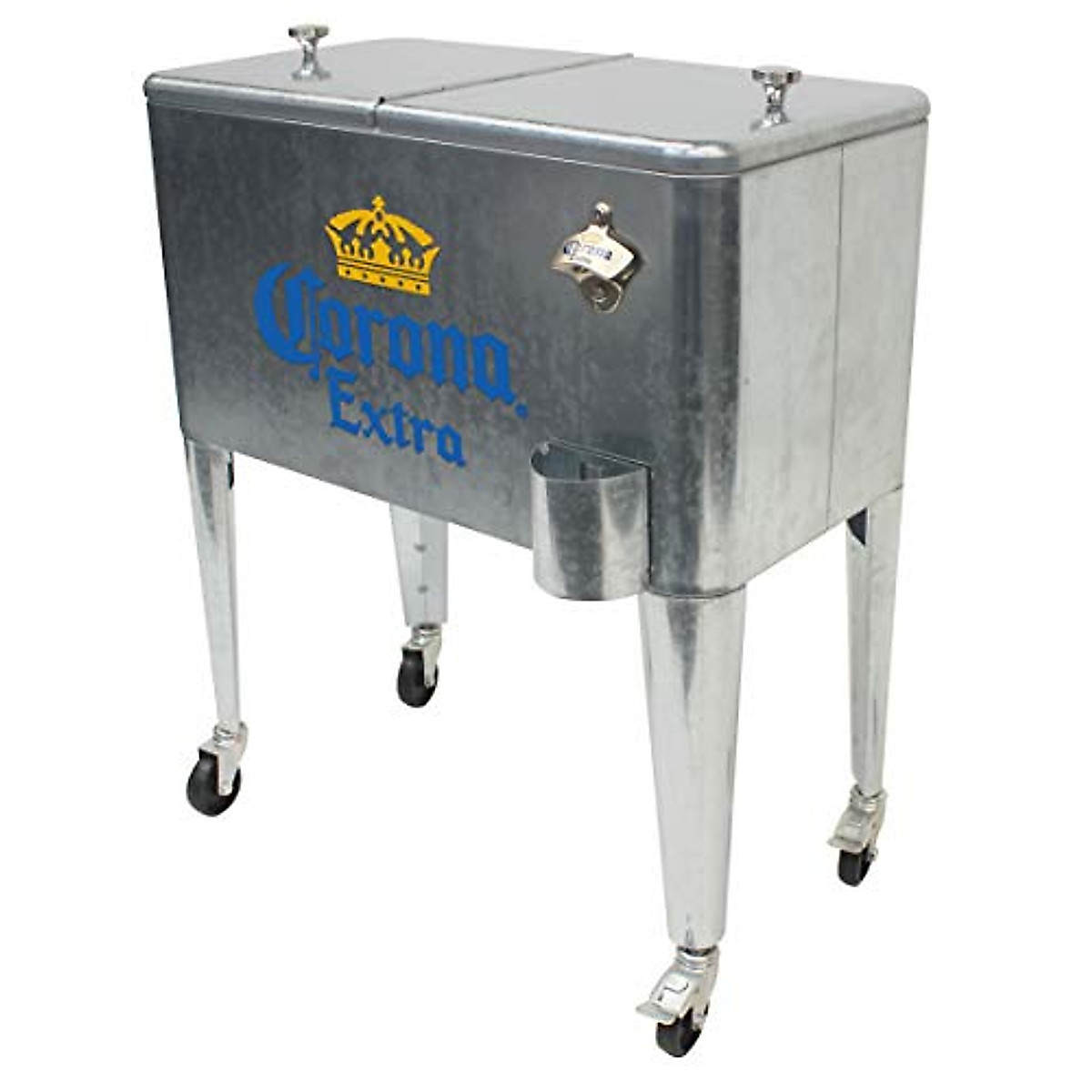 Corona Leigh Country MC 47900 Galvanized Steel 60 Qt. Rolling Cooler
