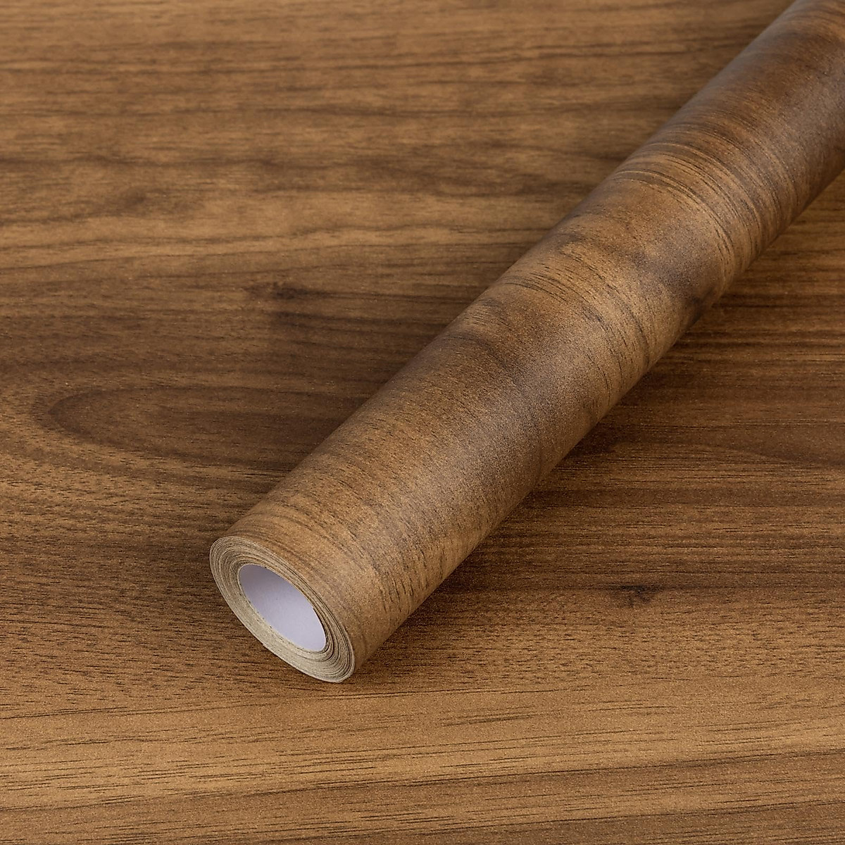 Abyssaly Brown Wood Grain Peel and Stick Wallpaper Natural Wood Look Contact Paper for Cabinets Desk Shelf Liner Removable Decorative Thicken Wooden Wallpaper Covering 15.7in X 118in