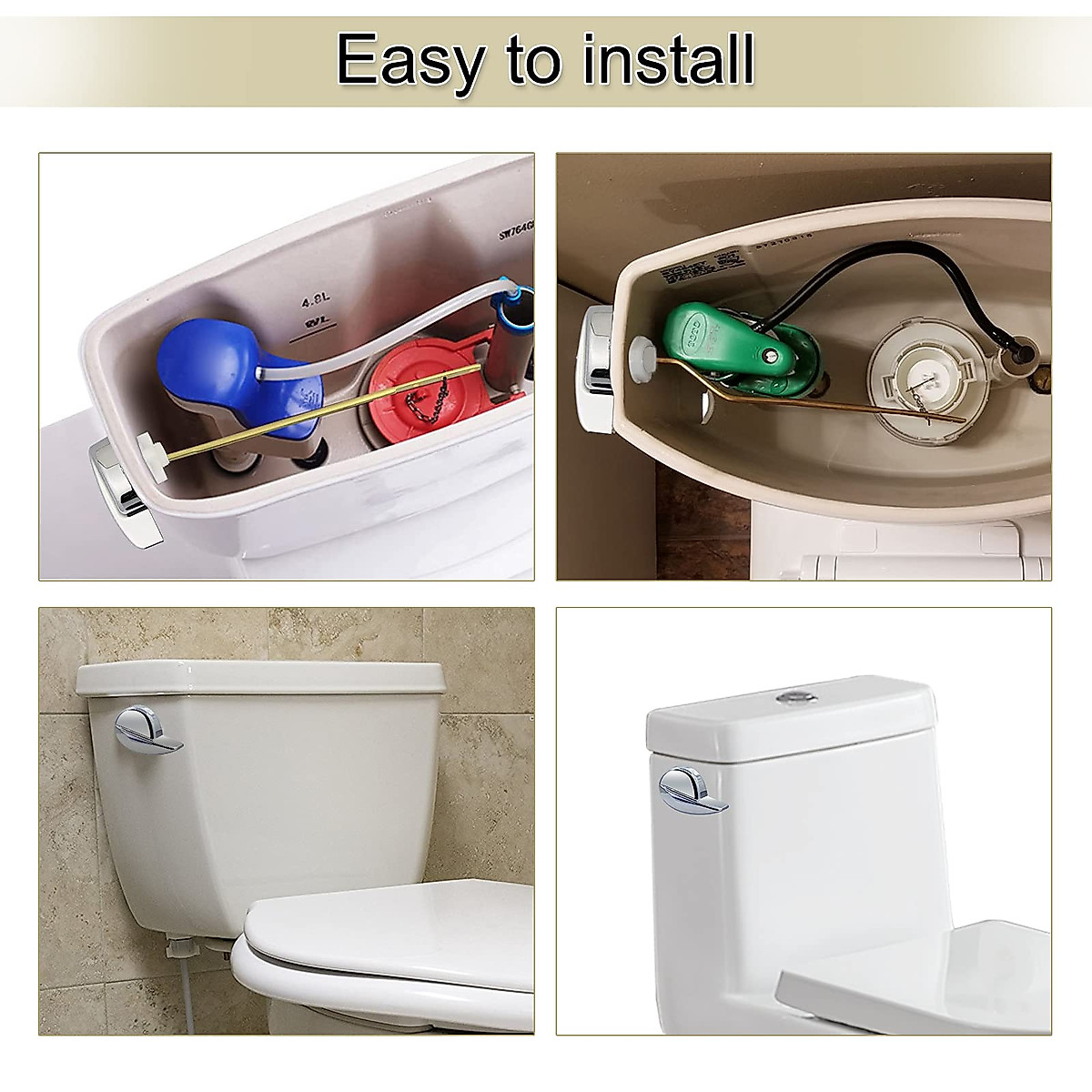 NCWIND Toilet Flush Lever Handle Universal Toilet Handle Replacement for Toilet Tank (Side Mount)