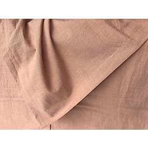 Eikei Washed Cotton Chambray Duvet Cover Solid Color Casual Modern Style Bedding Set Relaxed Soft Feel Natural Wrinkled Look (Copper Dust, Queen)