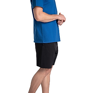 Fruit of the Loom Men's Eversoft Cotton Shorts with Pockets (S-4xl), 2 Pack-Black