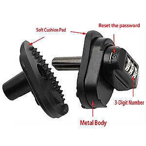 RioRand Trigger Lock 3 Digit Combination Gun Lock Compatible with Pistols Handgun Rifles Bb Gun Shotguns (5PCS)
