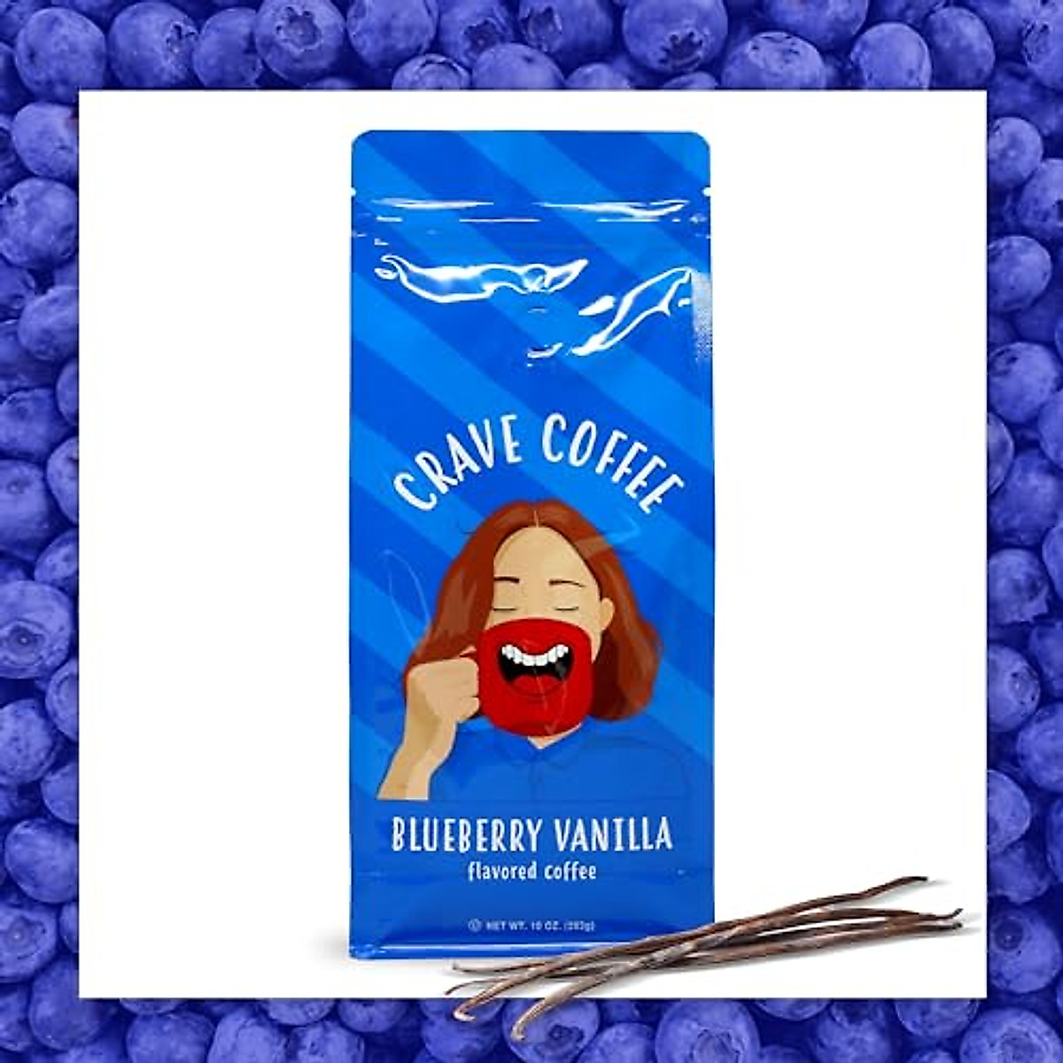 Crave Beverages Ground Coffee Bags Assorted Flavored Variety Pack, 10 Oz, Pack of 6