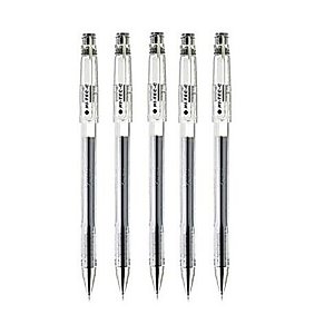 Pilot Hi-Tec-C 03 Gel Ink Pen, Micro Fine Point 0.3mm, Black Ink, LH-20C3, Value Set of 5