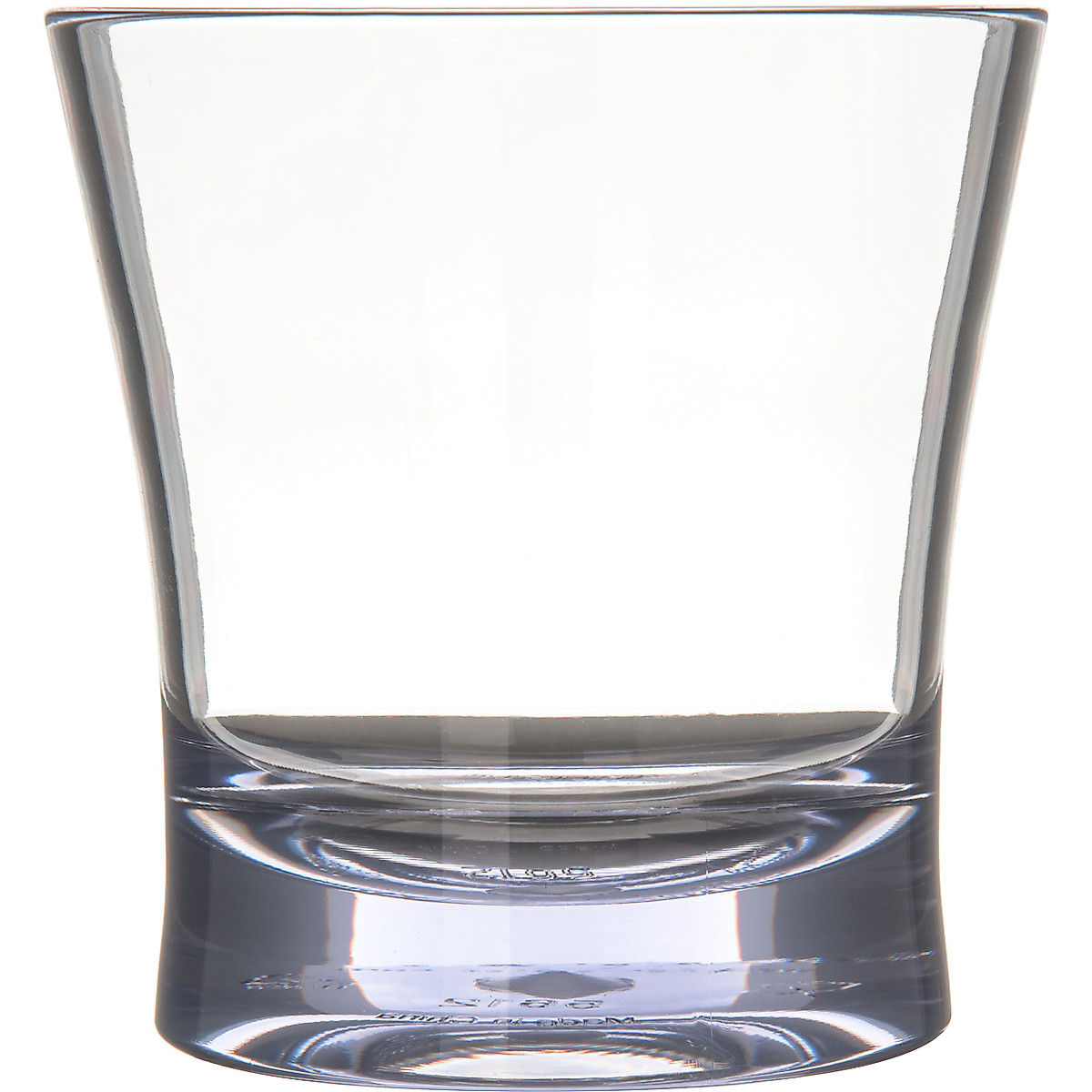 Carlisle FoodService Products Alibi Double Old Fashioned Glass for Restaurant, Kitchen, and Bar, Plastic, 12 Ounces, Clear