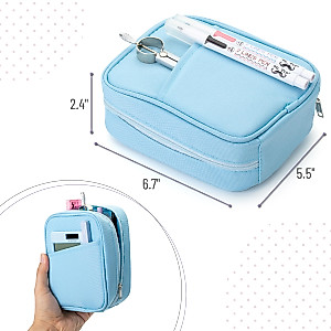 Mr. Pen- Large Capacity Pencil Case, Blue, Standing Pencil Pouch, Pencil Bag, Pen Case, Pen Pouch, Pen Bag, Pencil Pouches, Pencil Bags, Cute Pencil Case Pouch, School Pencil Case Cute