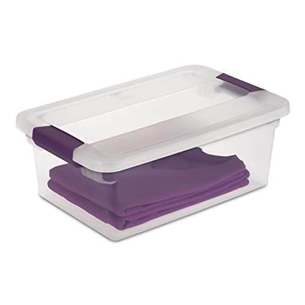Sterilite 66 Quart Clear Latch Lid Storage Container Tote, 12 Pack, and 15 Quart Clear Latch Lid Storage Container Tote, 12 Pack for Home Organization