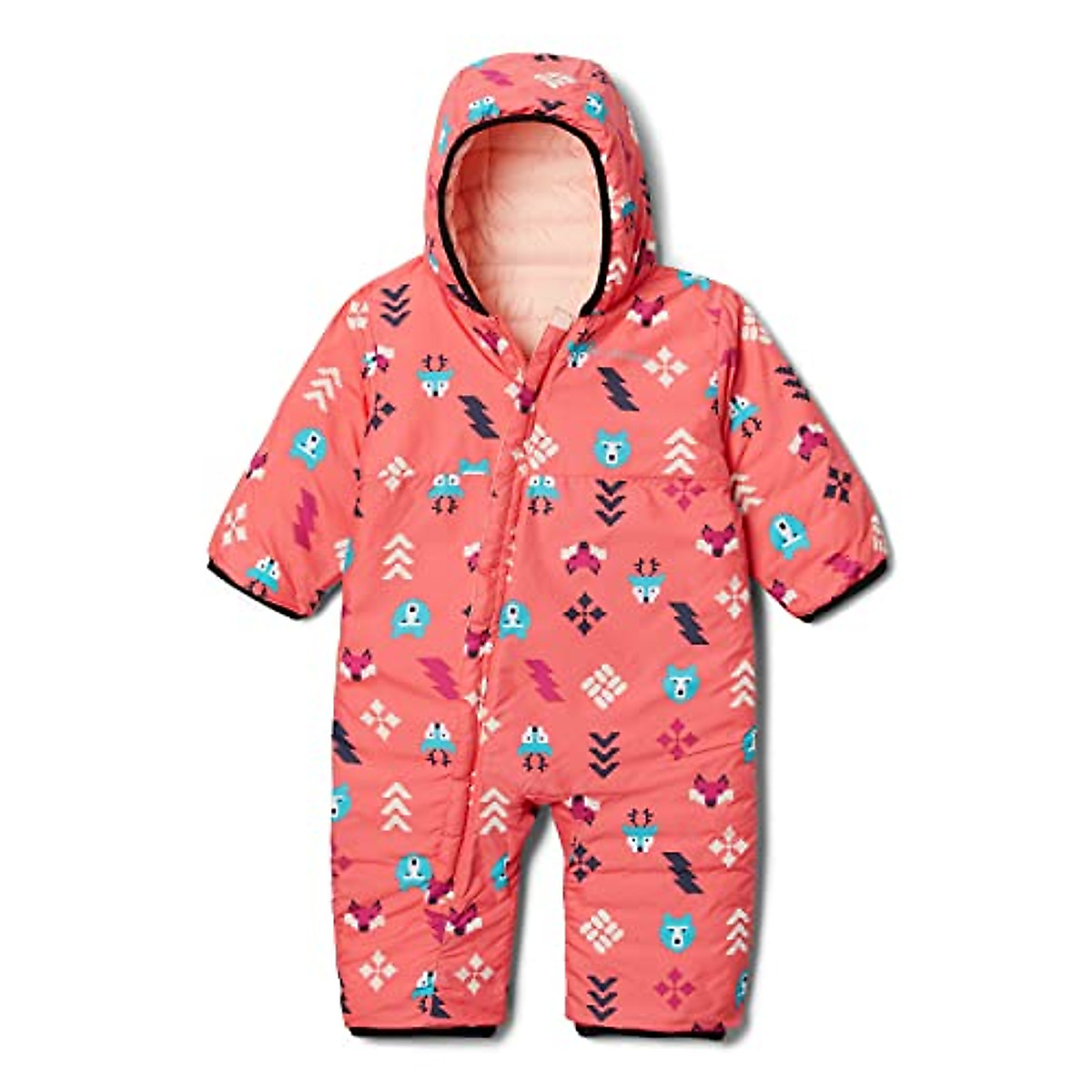 Columbia Baby Powder Lite Reversible Bunting, Blush Pink/Peach Blossom, 12/18